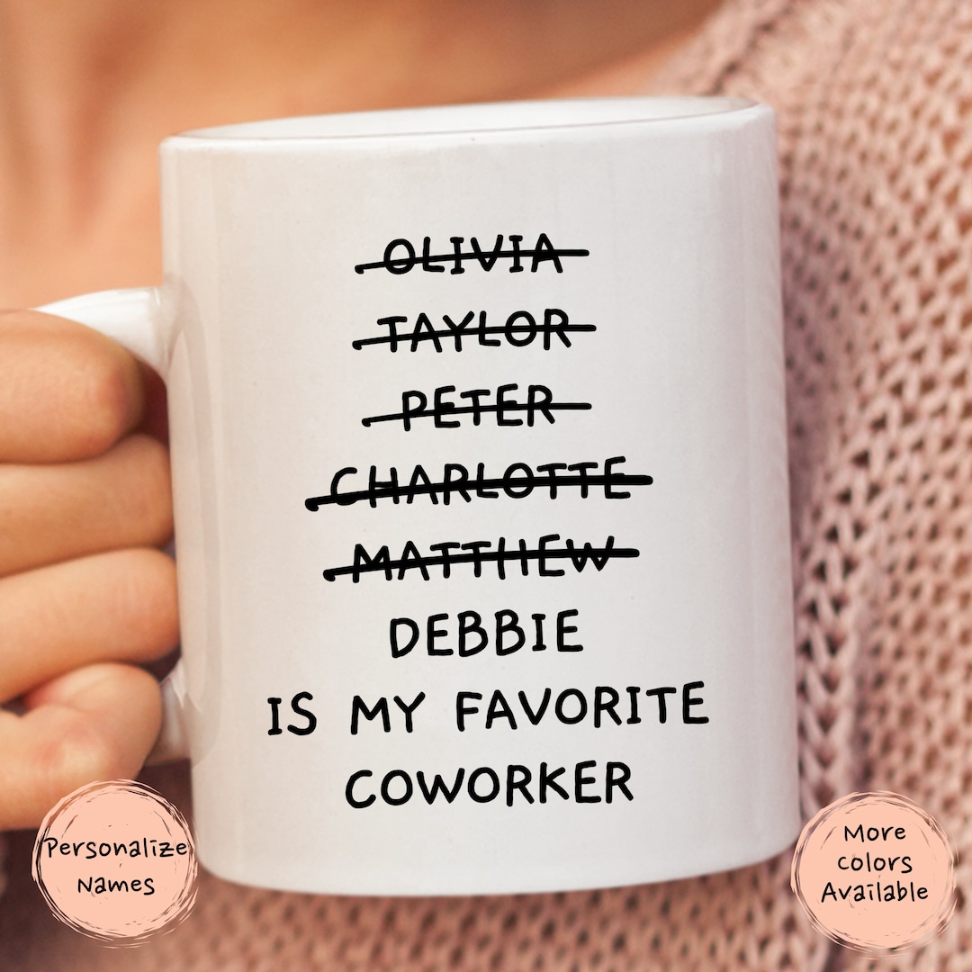 Personalized Co-worker Mug, Mug Coworker, Funny Office Gifts, Work ...