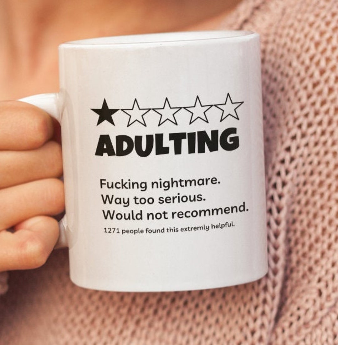 Adulting Mug inappropriate Adult Humor Mugs Sassy Snarky - Etsy