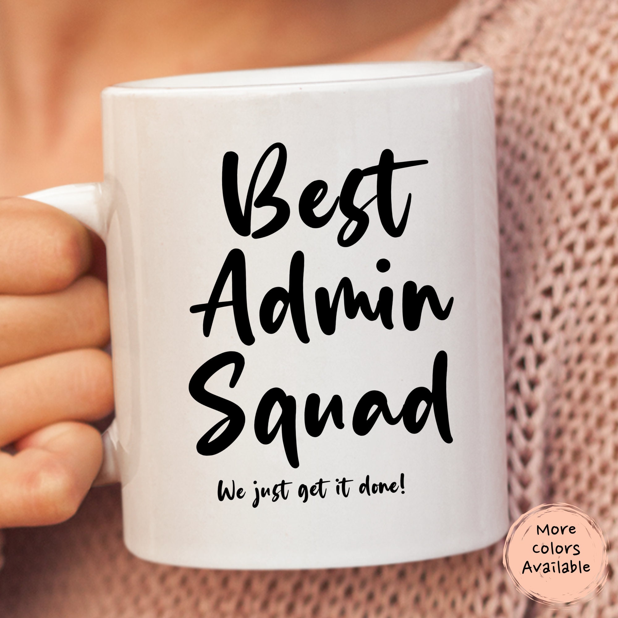 Personalized Admin Squad, Admin Day Gifts, Office Manager Mug, Work ...
