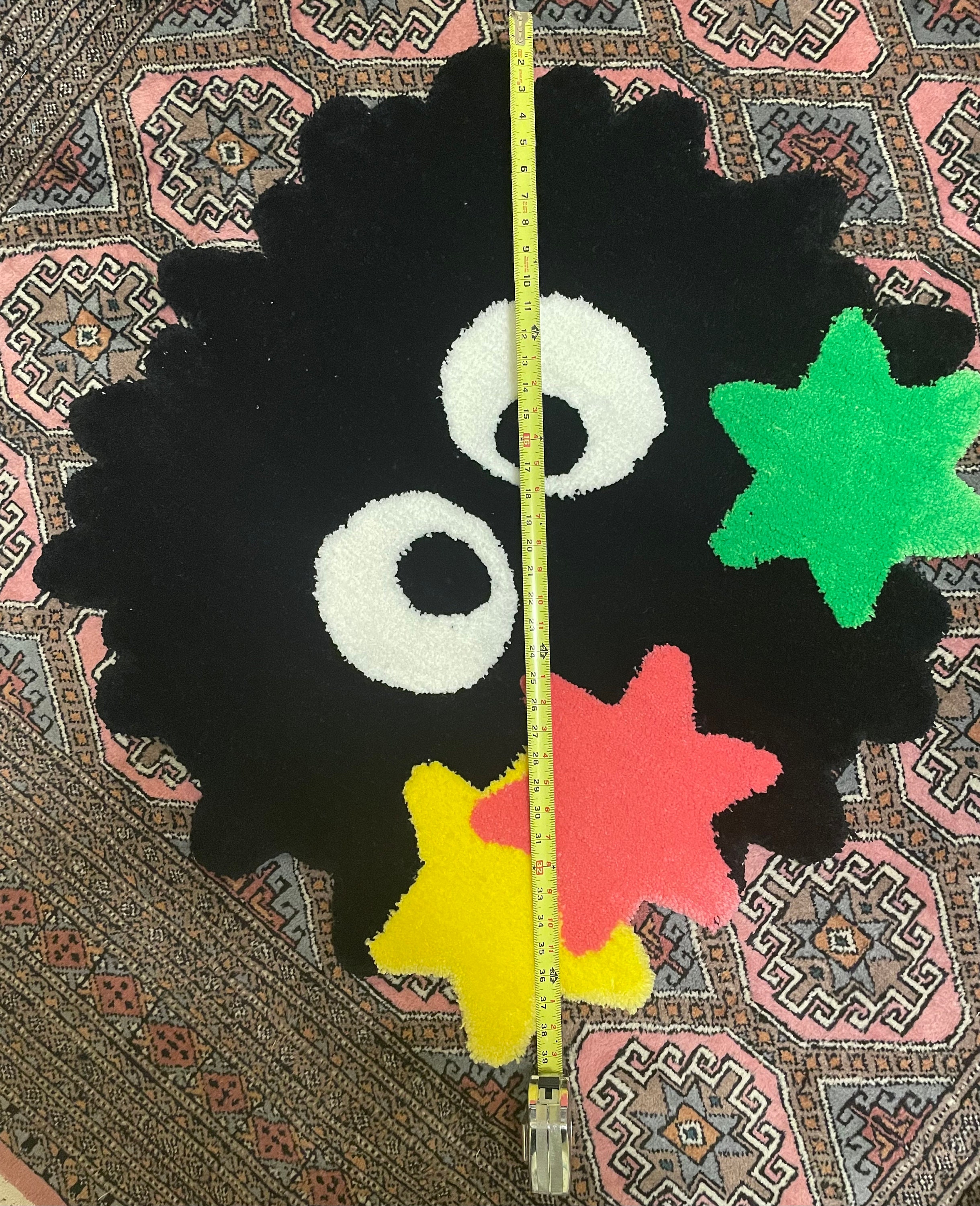 Soot Sprite Inspired Rug, Anime Rugs, Cute Rugs, Handmade Rugs, Ghibli ...