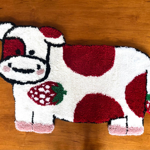 Cow Rug Tufted - Etsy