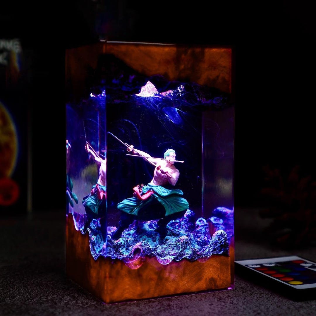 CUSTOM ANIME Night Light, Anime Diorama Lamp, Anime Figures, Creature ...