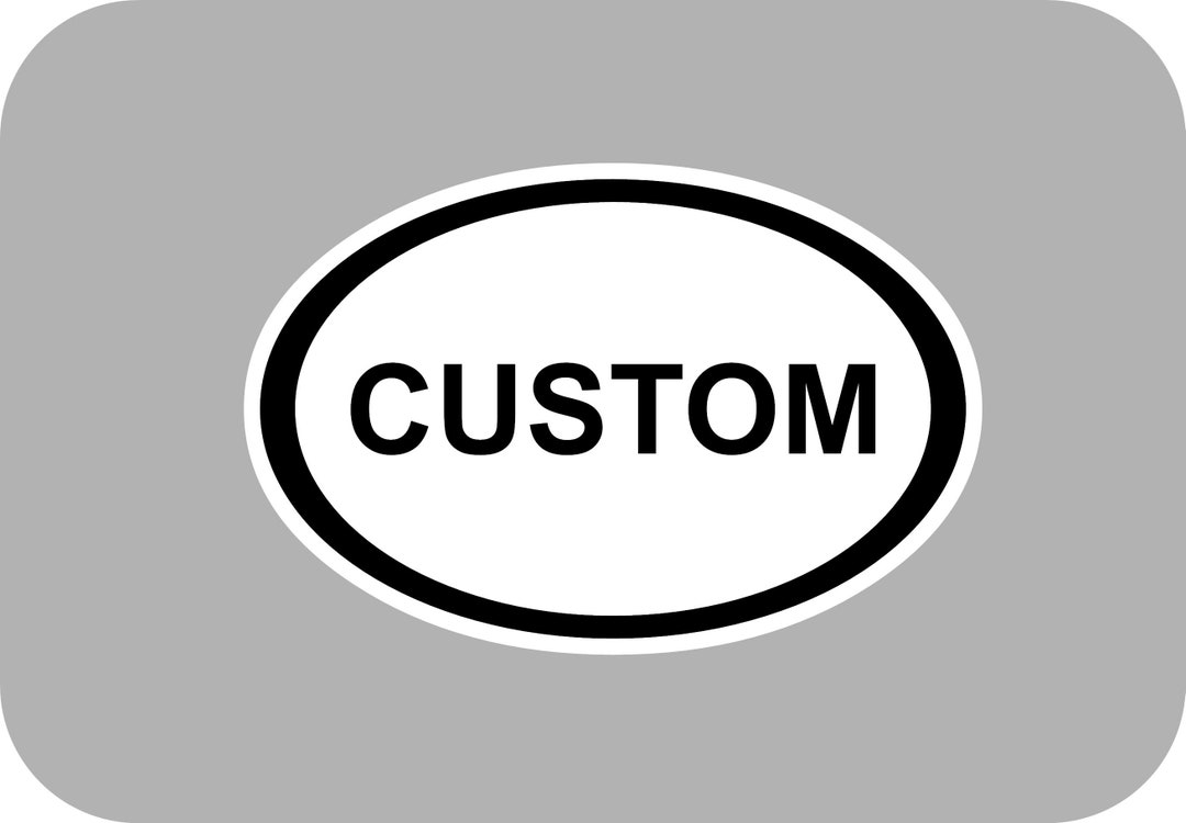 Oval Sticker. the Famous White Oval Stickers That You See Everywhere ...