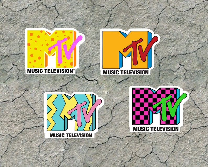 MTV 4 Vintage Stickers 4 LOGO - Etsy