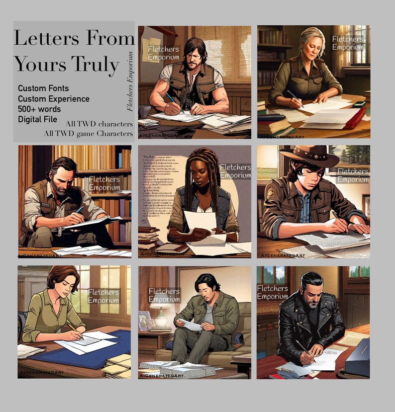 Letters From Yours Truly - the Walking Dead -digital File - Etsy