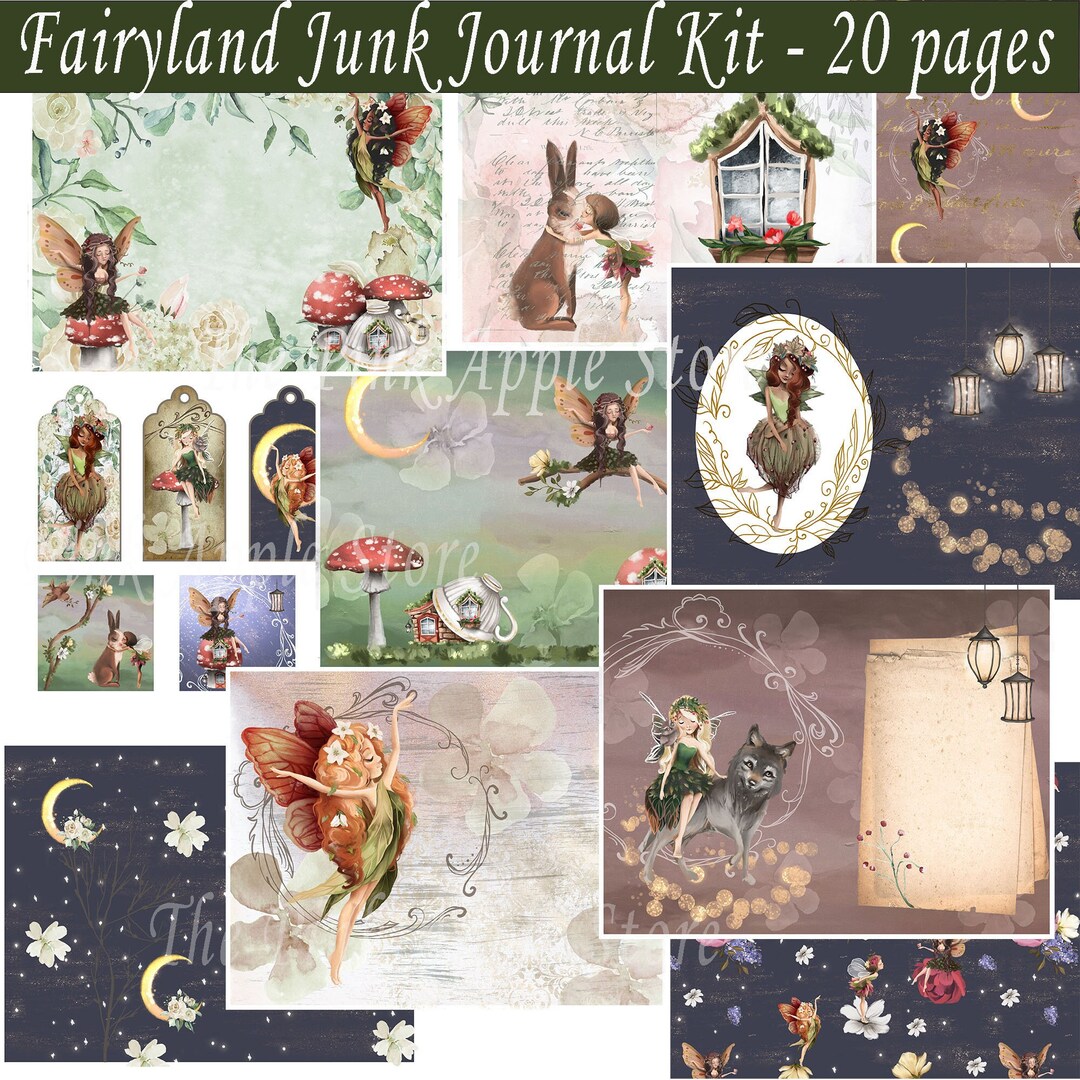 Fairy Junk Journal Kit, Fairyland Junk Journal, Fairy Forest Journal ...