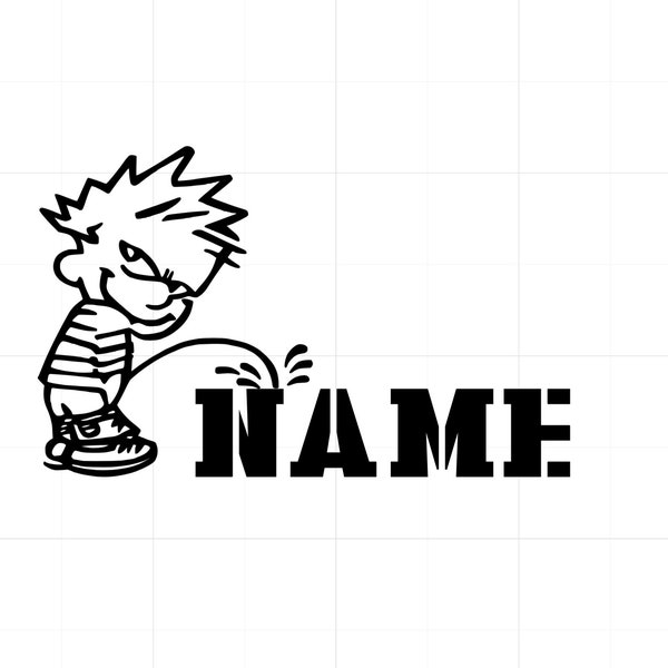 Calvin Peeing - Etsy