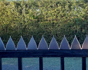 24" Long Side Mount Metal Security Fence Wall Spikes | Anti-climb Fence ...