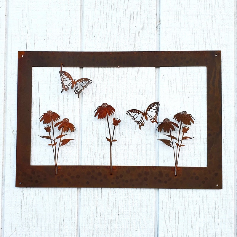 Metal Butterfly Wall Art - Etsy
