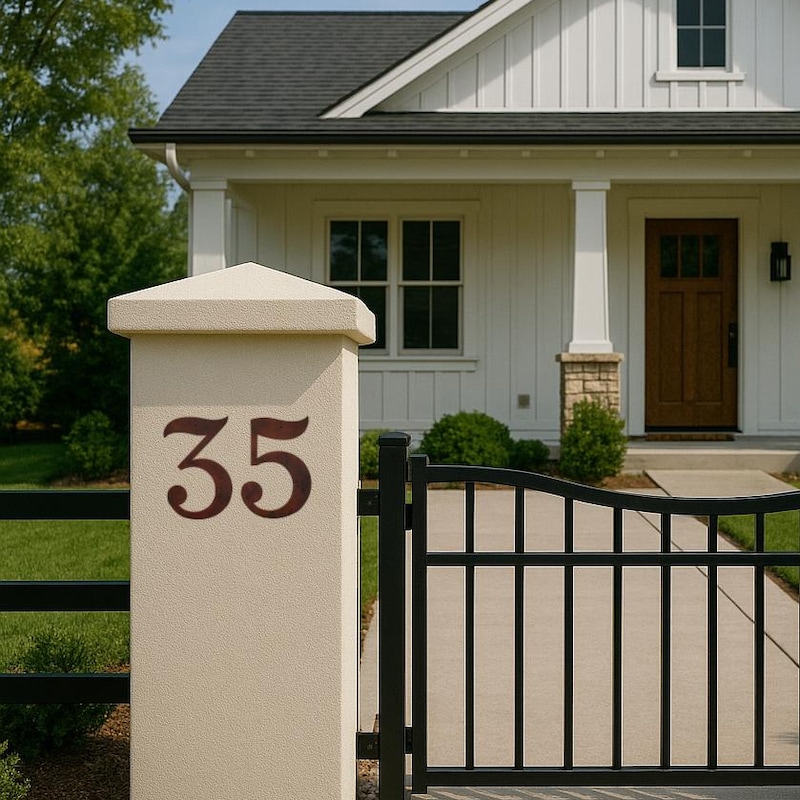 Classic House Number - Etsy