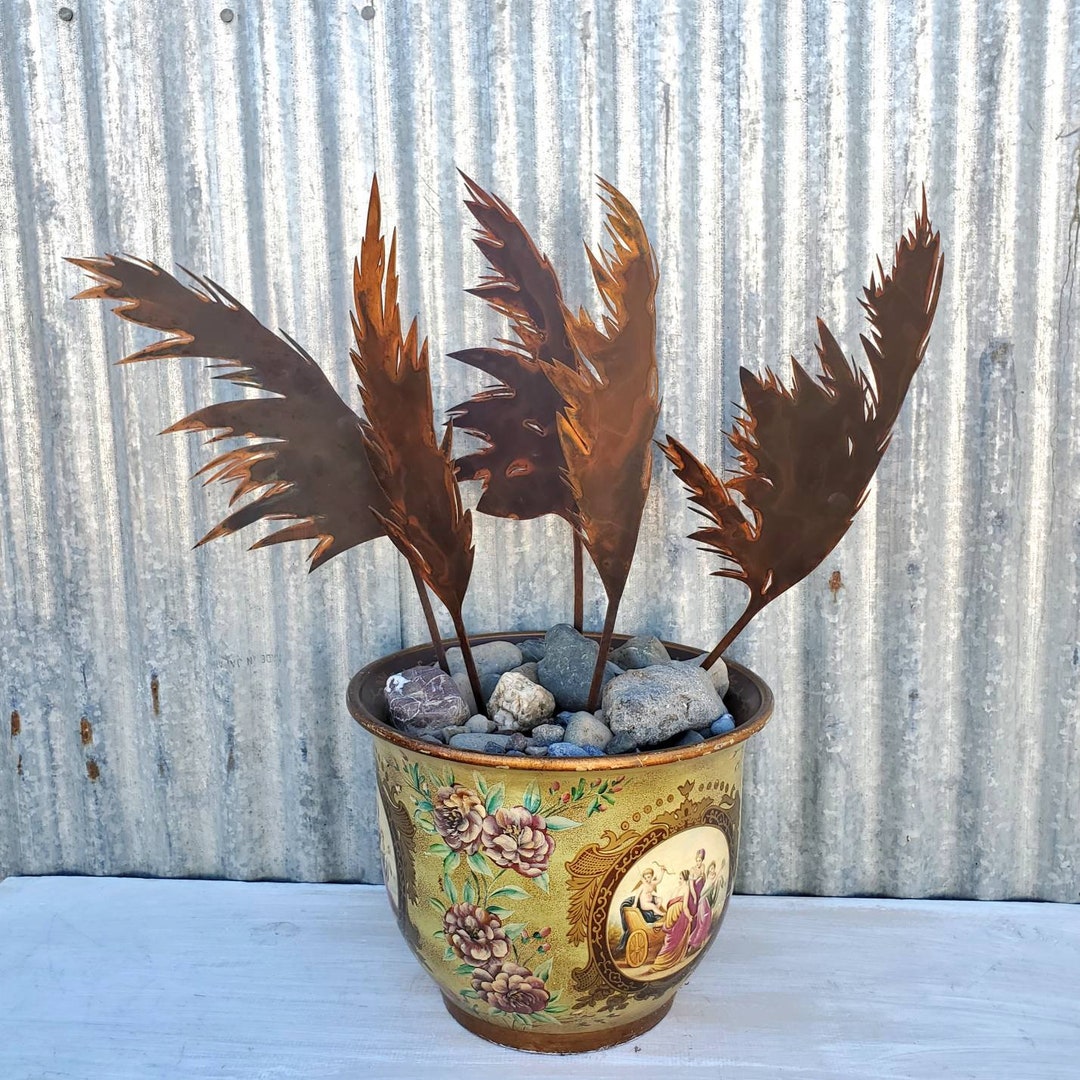 Rusty Flowers Pampas Grass Bouquet - Wildflowers for Plant Pot ...