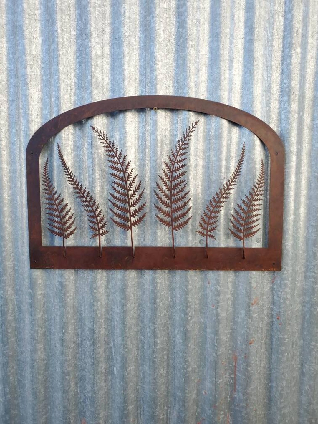 Metal Fern Wall Art Decoration Statement Piece | Rustic Modern Nature ...