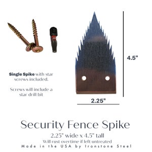 Side Mount Metal Security Fence Wall Spikes | Anti-climb Fence Spikes ...