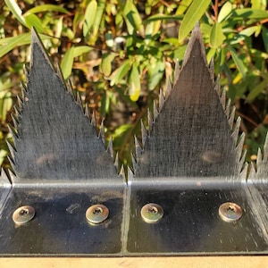 Top Mount Metal Security Fence Wall Spikes Set of 10 | Anti-climb Fence ...