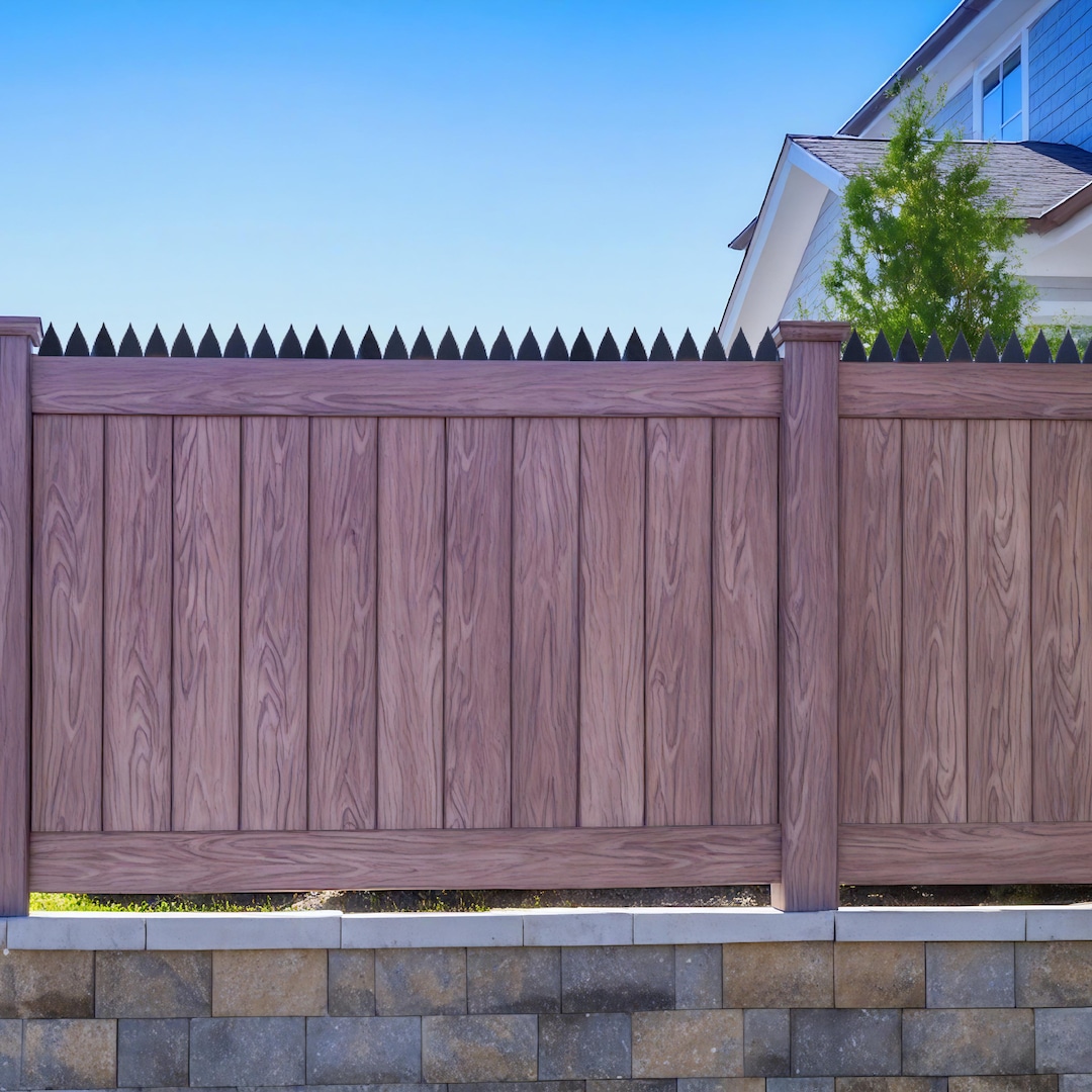 24" Long Side Mount Metal Security Fence Wall Spikes | Anti-climb Fence ...