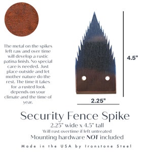 Side Mount Metal Security Fence Wall Spikes | Anti-climb Fence Spikes ...