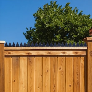 24" Long Side Mount Metal Security Fence Wall Spikes | Anti-climb Fence ...