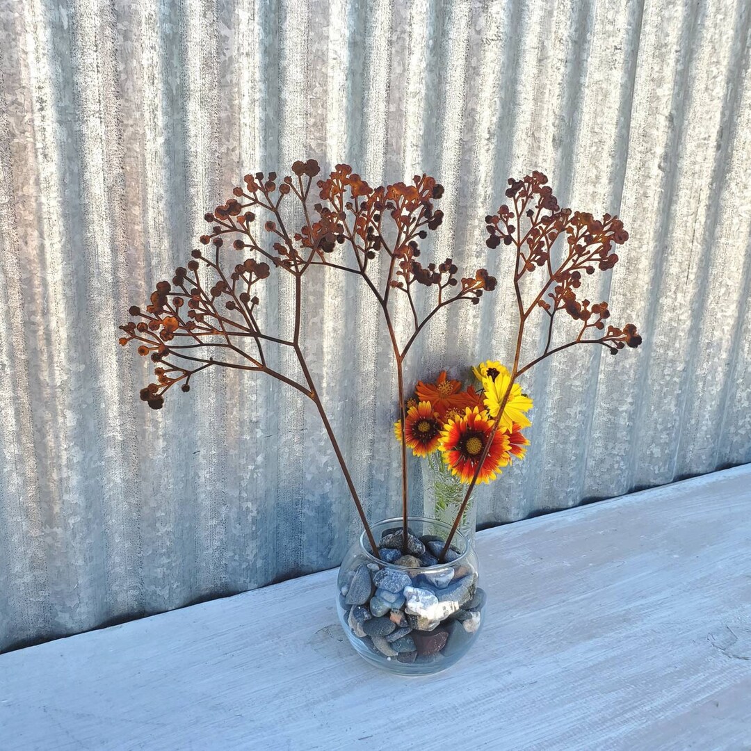 Rusty Flowers Bouquet - Baby's Breath Wildflowers for Plant Pot ...