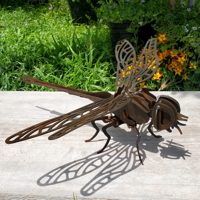 Metal Dragonflies Yard Art - Etsy