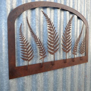 Metal Fern Wall Art Decoration Statement Piece | Rustic Modern Nature ...
