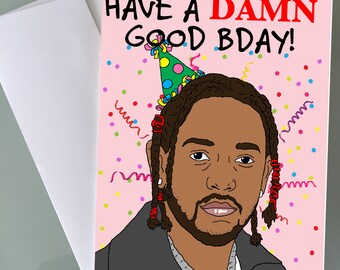 Birthday Card Rapper | Etsy