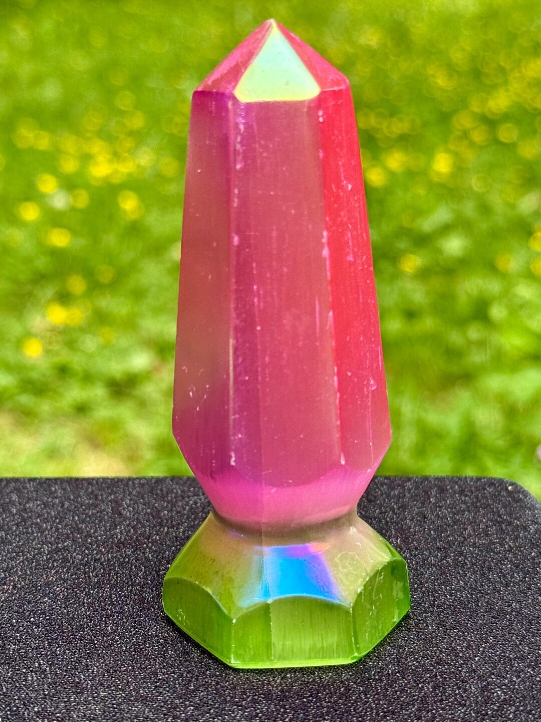 Colored Selenite Crystal Tower,rainbow Selenite Crystal Point,bright ...