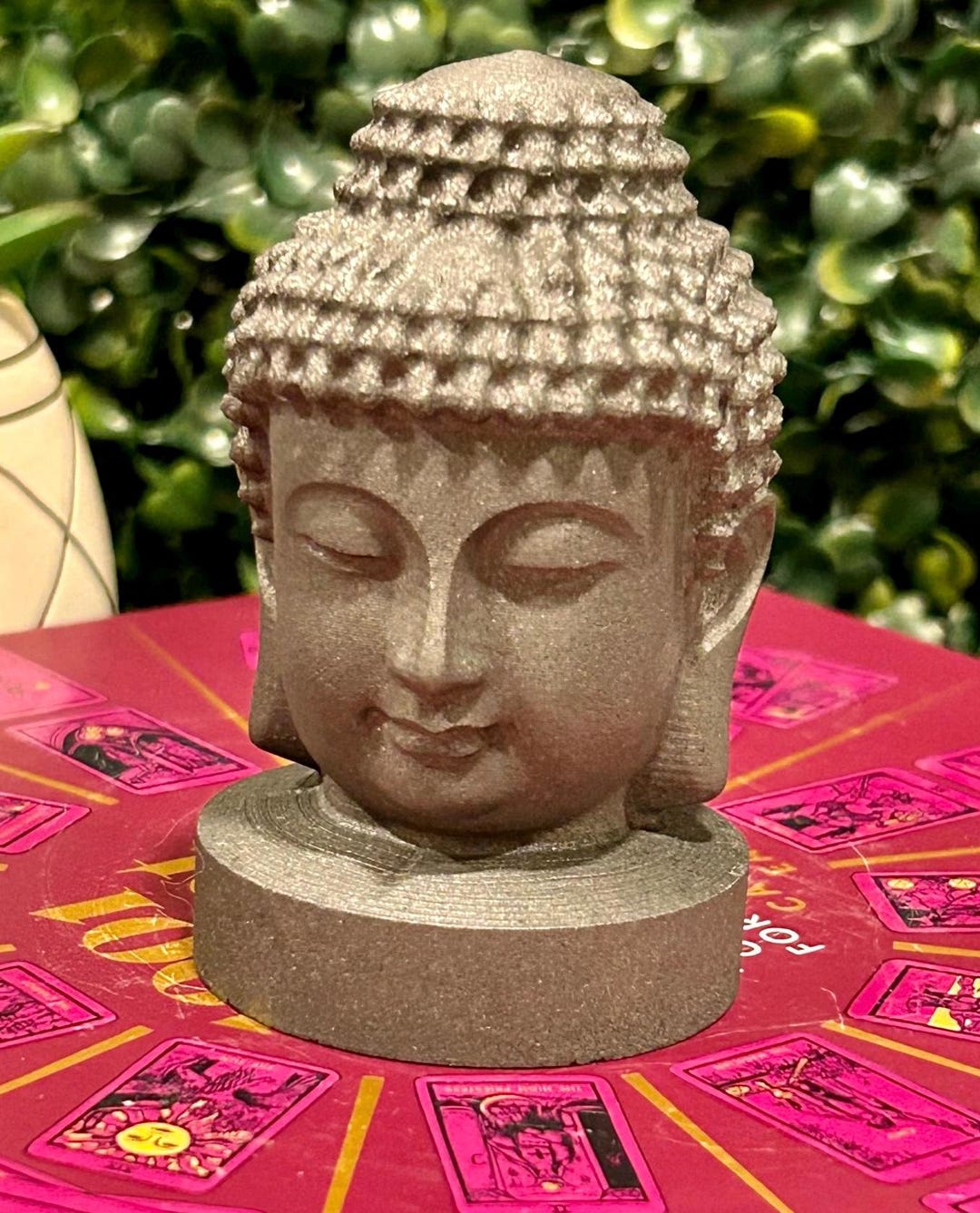 Black Shungite Buddha Head Statue, Raw Crystal Enlightenment Figure ...