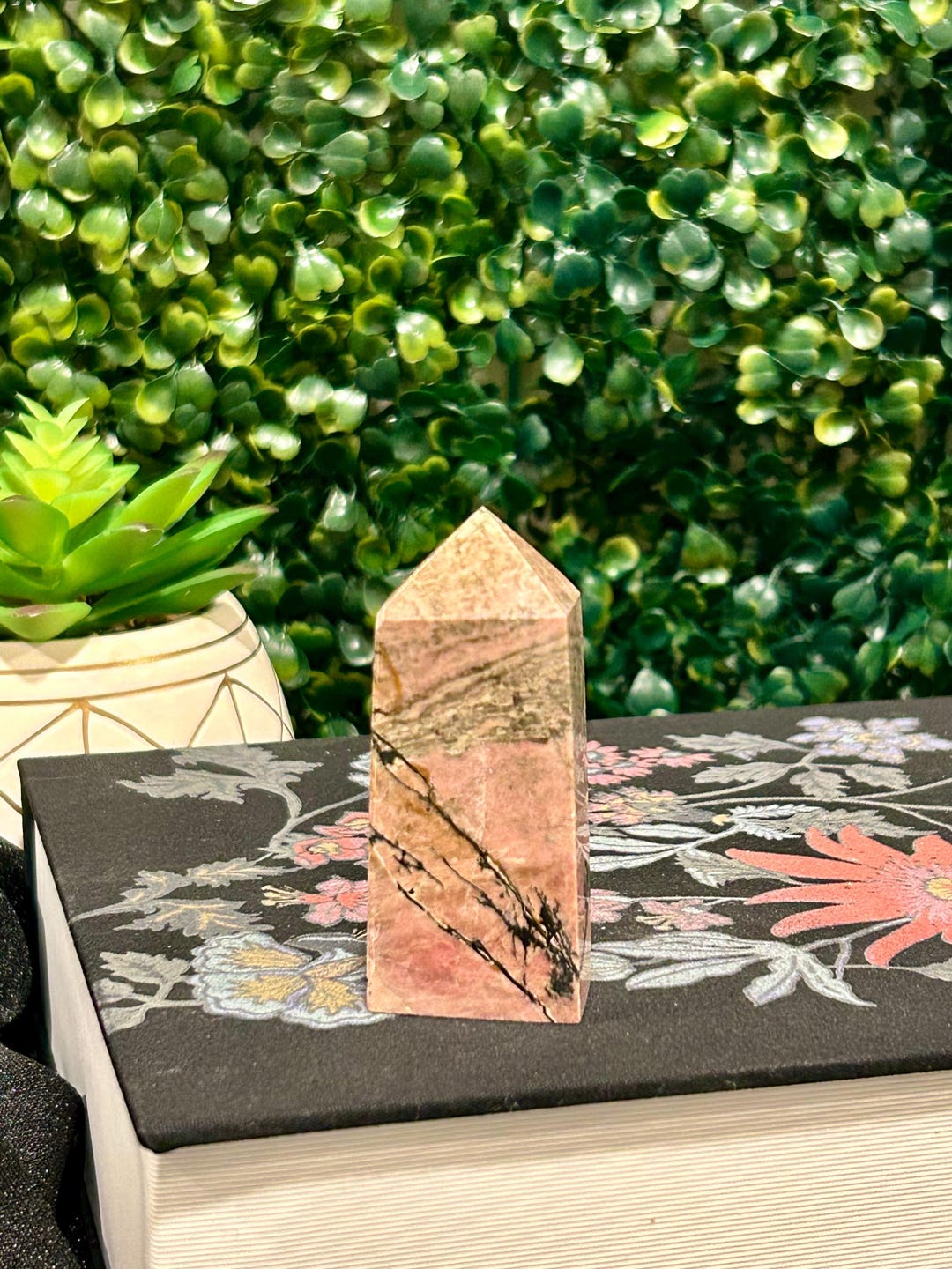 Rhodonite Crystal Tower,pink Crystal Tower,polished Rhodonite Crystal ...