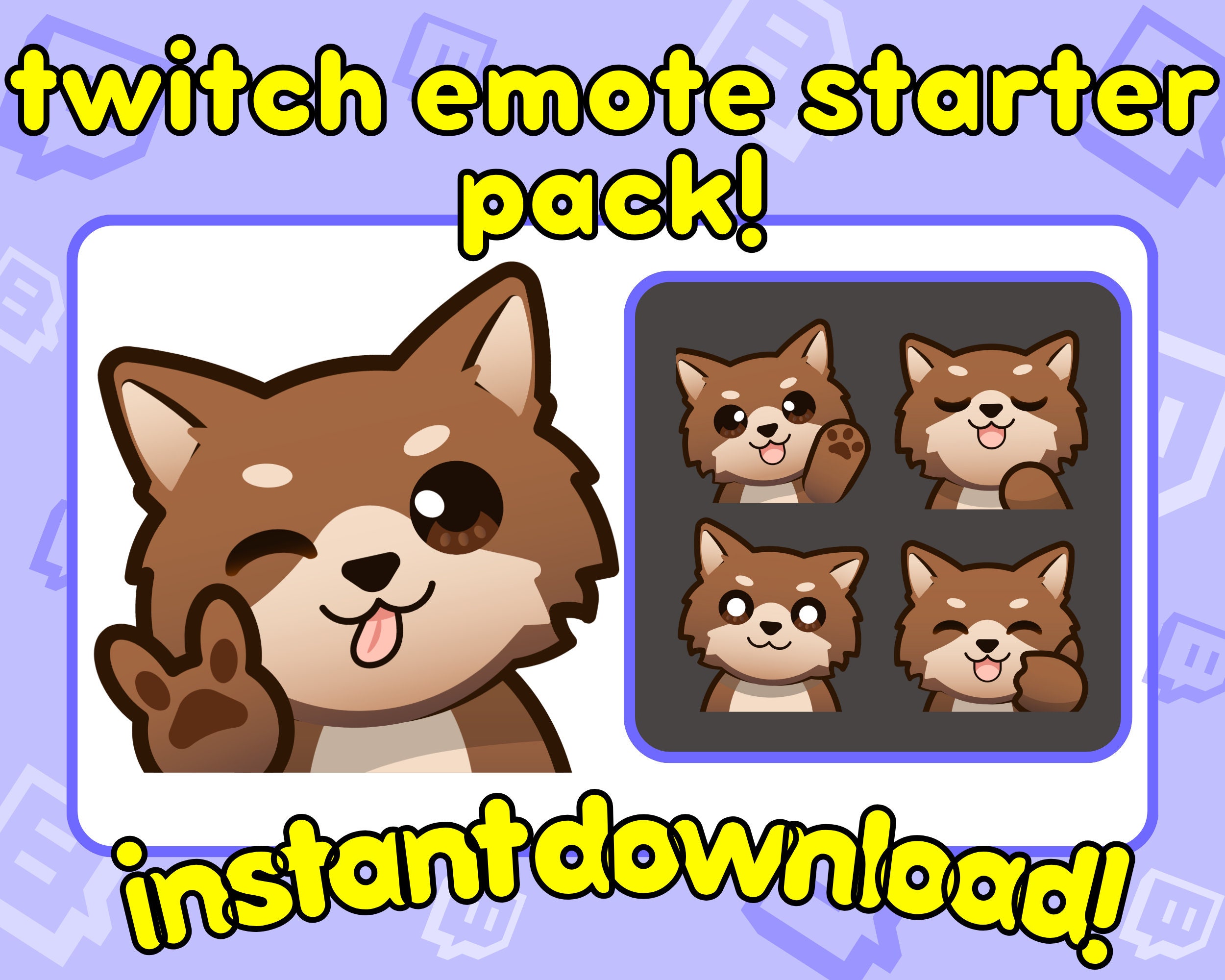 Cute Brown Dog Twitch Emotes, Cute Brown Dog Emotes Dog Twitch Emote ...