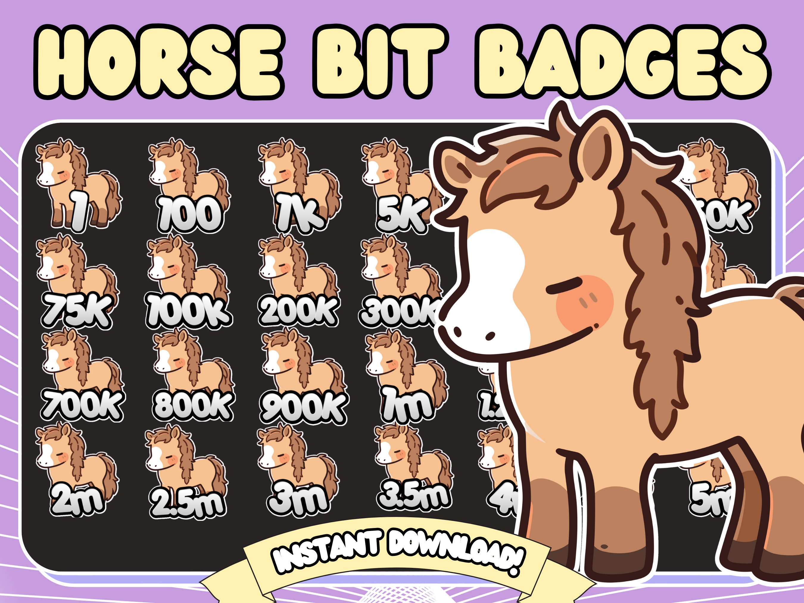 Horse Twitch Bit Badges | Pony Twitch Bits Badges | Horse Bit Badges ...