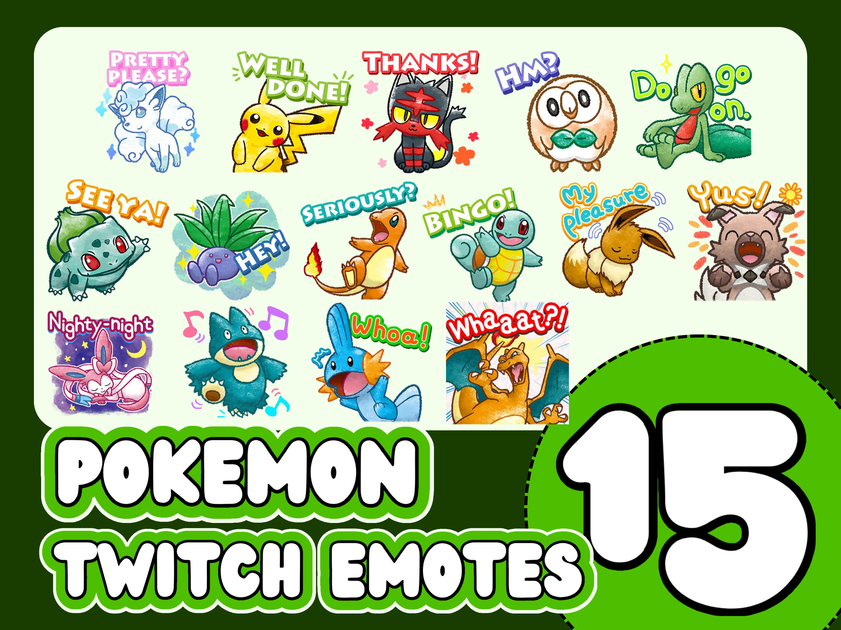 Pokemon Emotes, Pokemon Twitch Emotes, Cheap Pokemon Emotes Pokemon ...