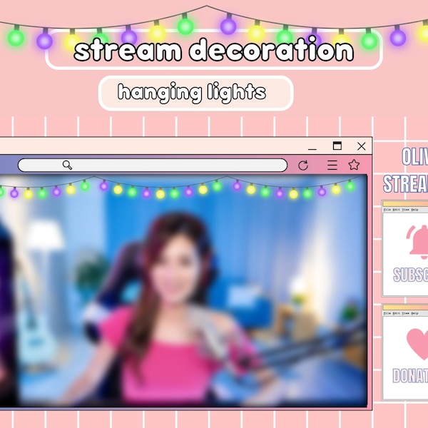 Glowing Stream Overlays - Etsy