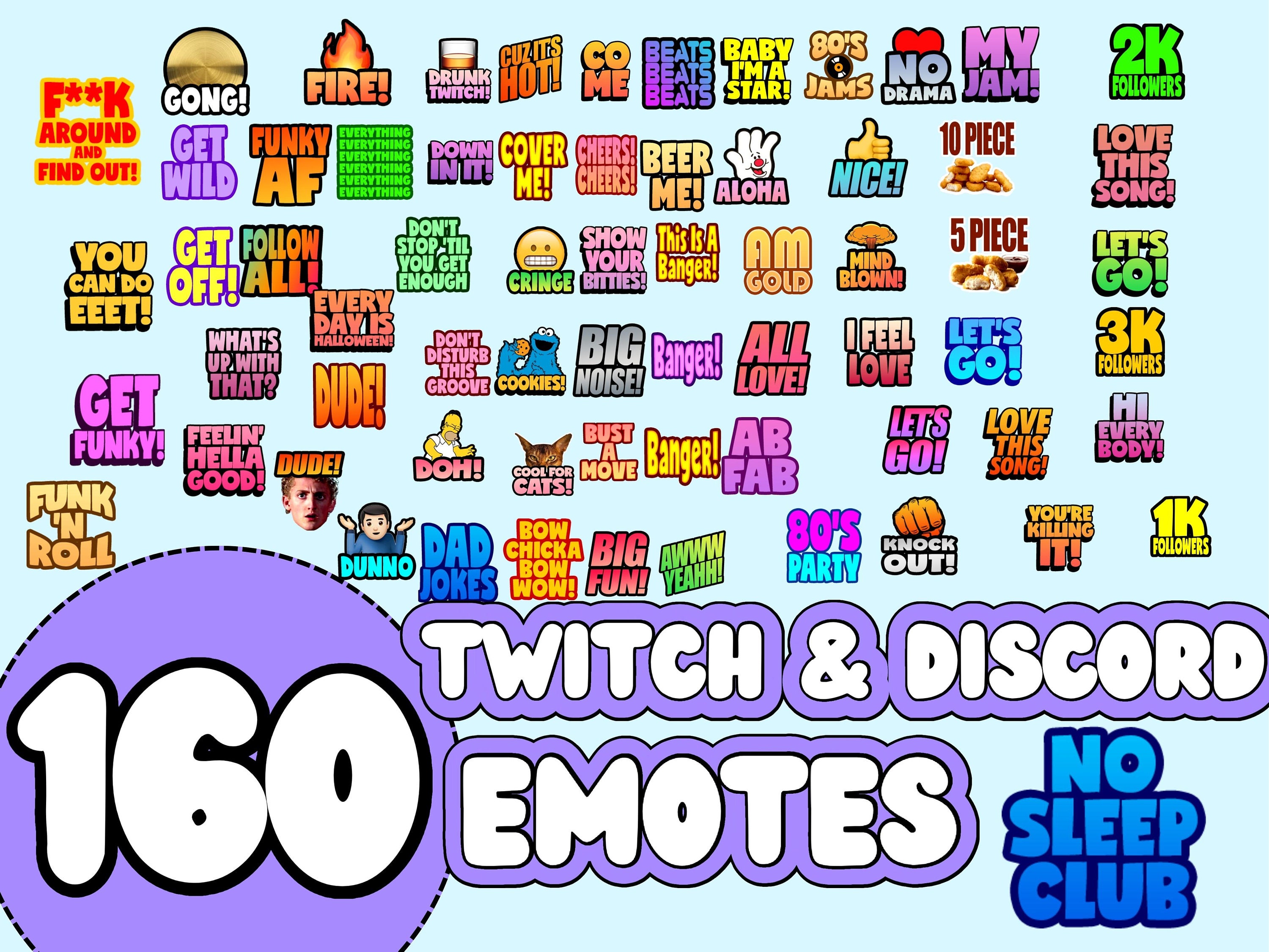160 Funny Twitch Emotes | Funny Discord Emotes | Funny Twitch Text ...