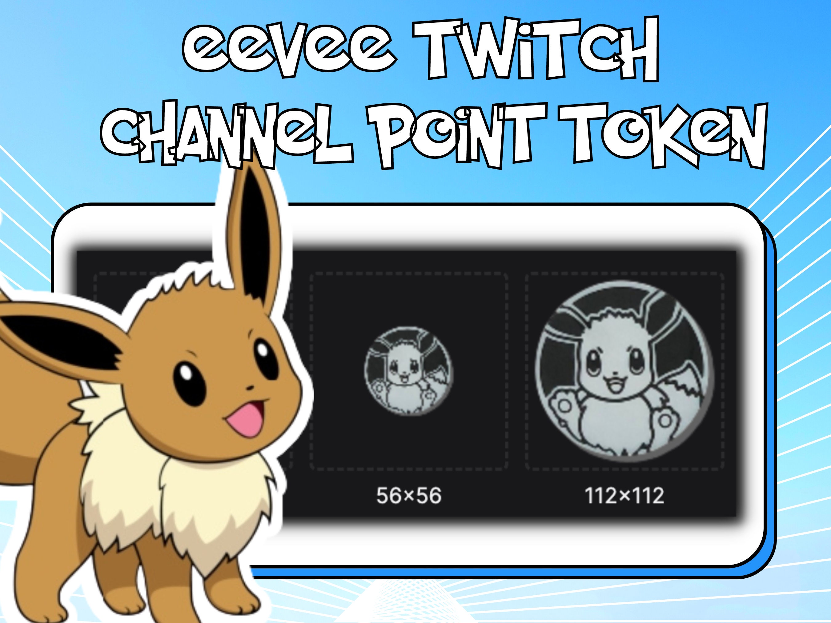 Eevee Channel Point , Pokemon Channel Point Token, Cute Eevee Twitch ...