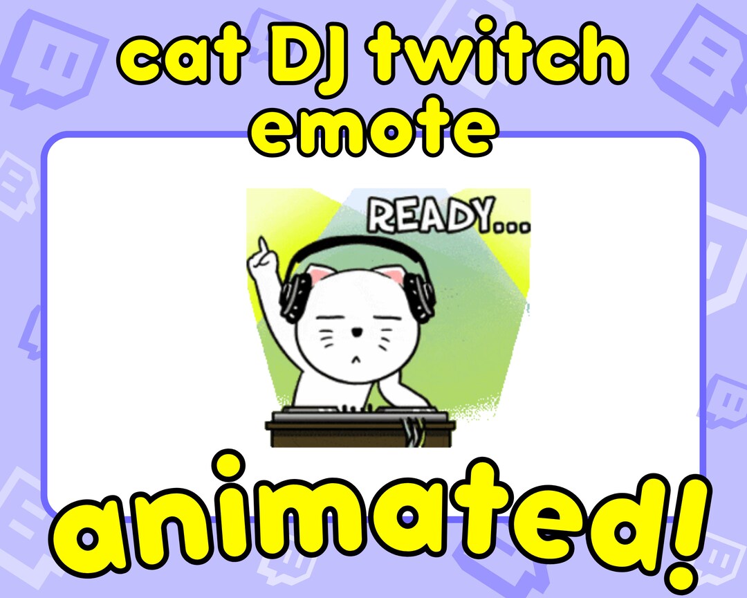 Animated DJ Emote, Animated Music Emote, Animated Twitch Emote ...