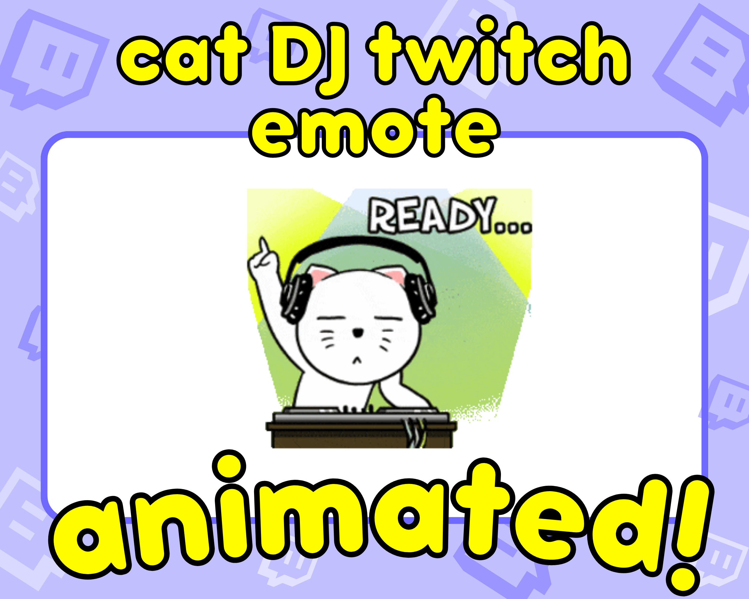 Animated DJ Emote, Animated Music Emote, Animated Twitch Emote ...