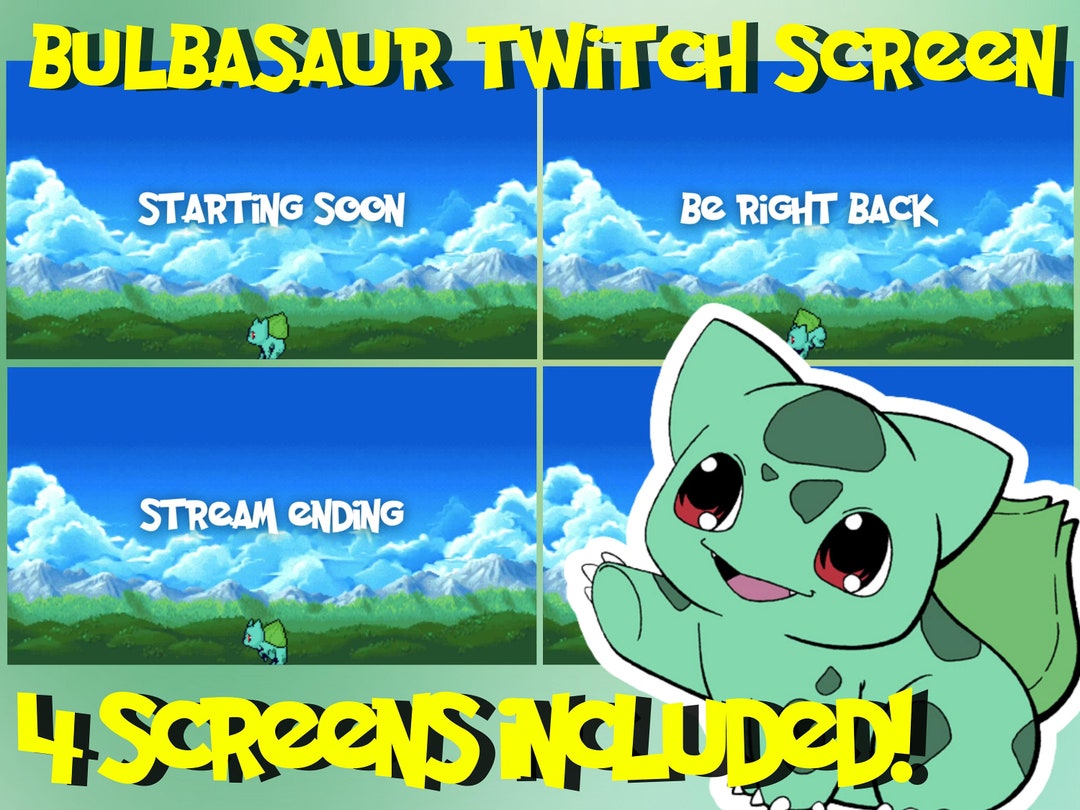 Bulbasaur Twitch Screens, Pokemon Twitch Screens Bulbasaur Starting ...