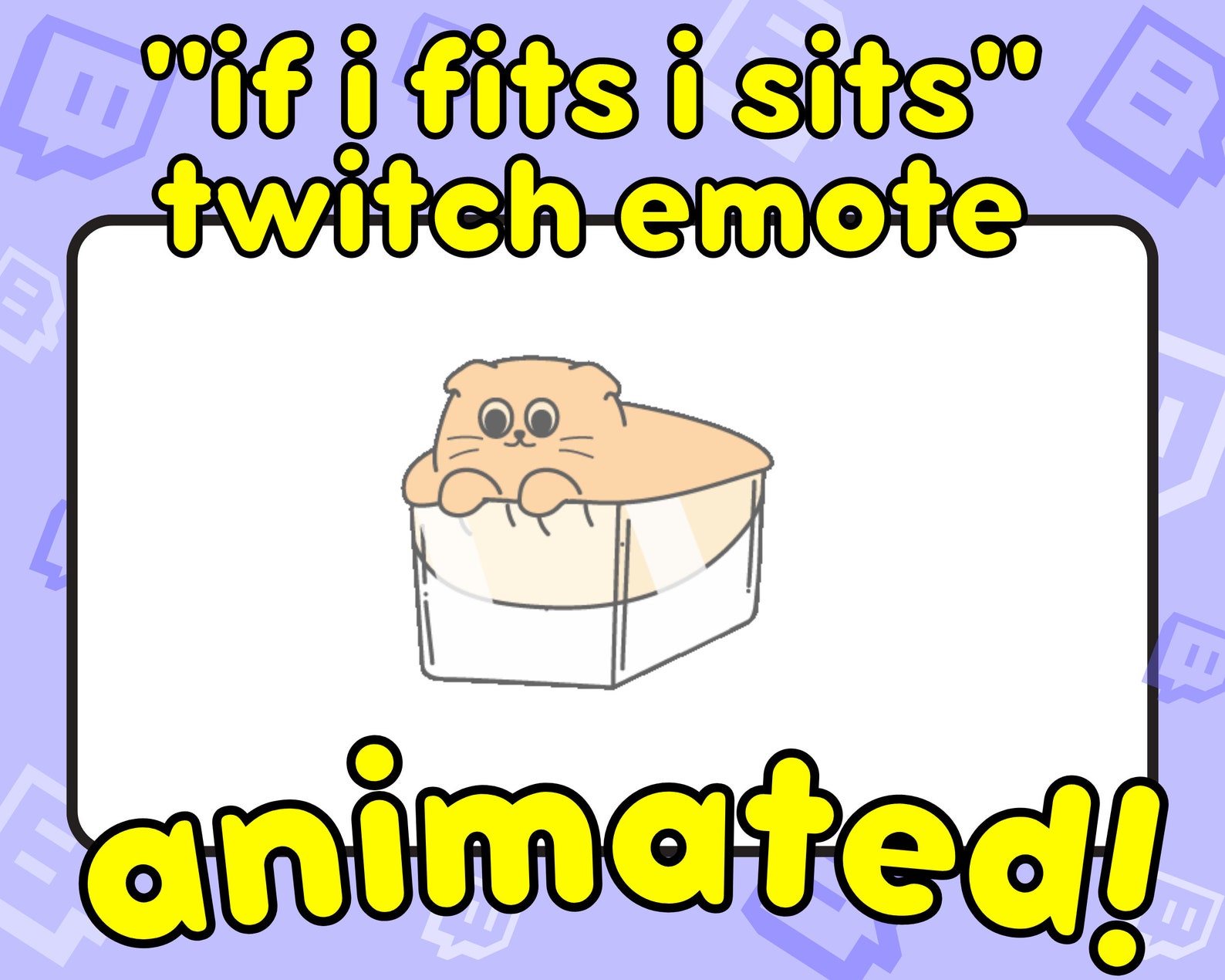 Funny Cat Emote, Cats Emotes Twitch, Funny Animated Cat Emote, Black ...