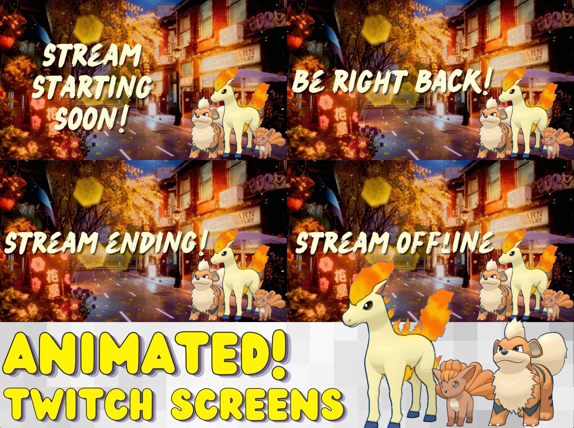Pokemon Twitch Screens, Fire Pokemon Twitch Screens Pokemon Starting ...