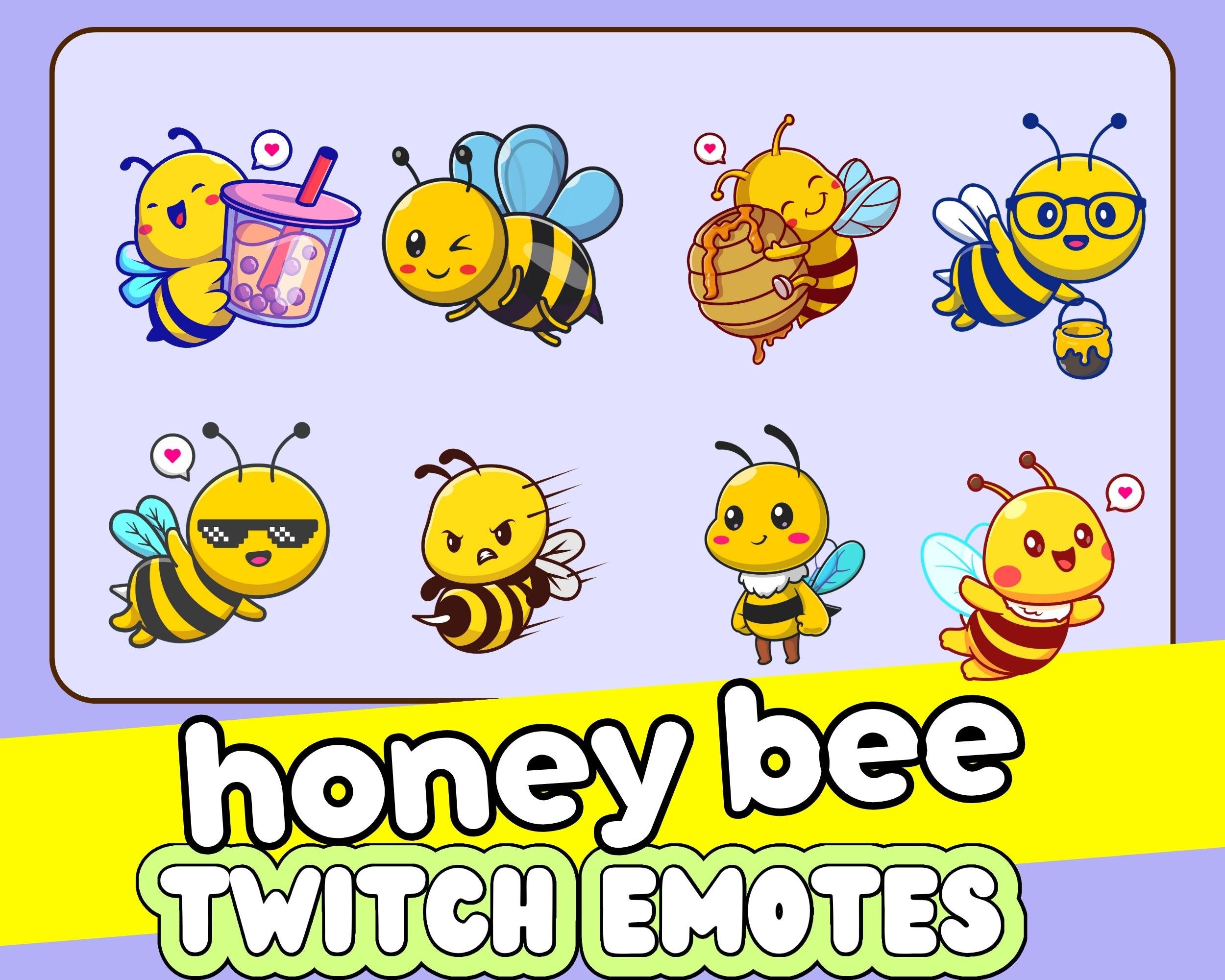 Bee Emotes, Honey Bee Emotes, Bumblebee Twitch Emotes, Bumble Bee ...