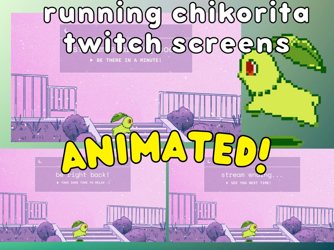 Pokemon Starting Screen Twitch, Animated Pokemon Be Right Back ...