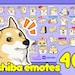 40 Shiba Twitch Emotes Bundle, Shiba Inu Emotes Dog Megapack, Shiba Dog ...