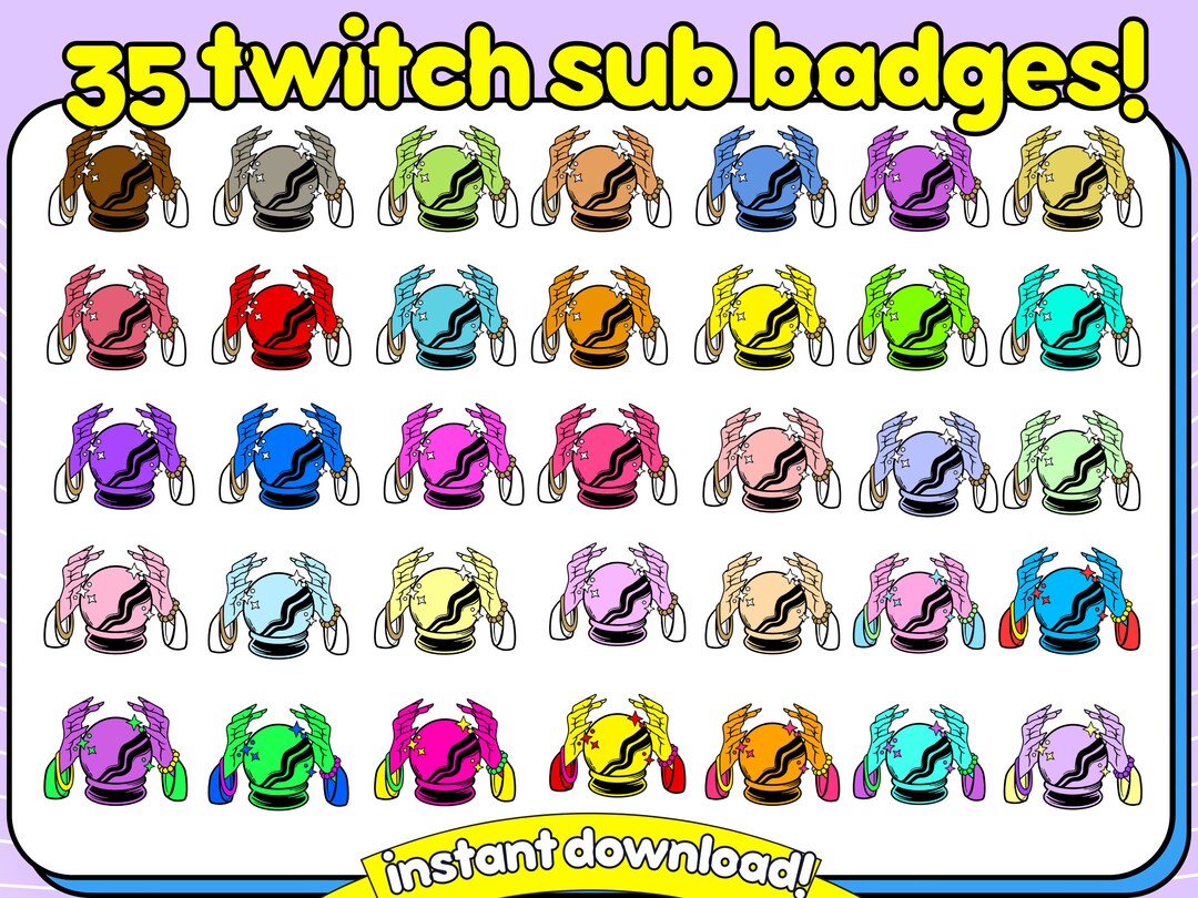 Astrology Sub Badges Twitch, Witch Sub Badges, Wizard Sub Badges ...