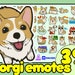 39 Corgi Twitch Emotes Bundle, Corgi Emotes Dog Megapack, Corgi Dog ...
