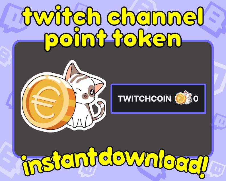 Cat Channel Point Twitch, Cat Twitch Channel Point Token, Cute Channel ...
