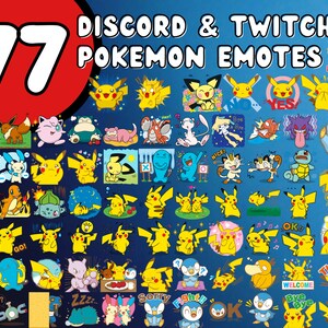 Pokemon Emotes, Pokemon Twitch Emotes, Cheap Pokemon Emotes Pokemon ...