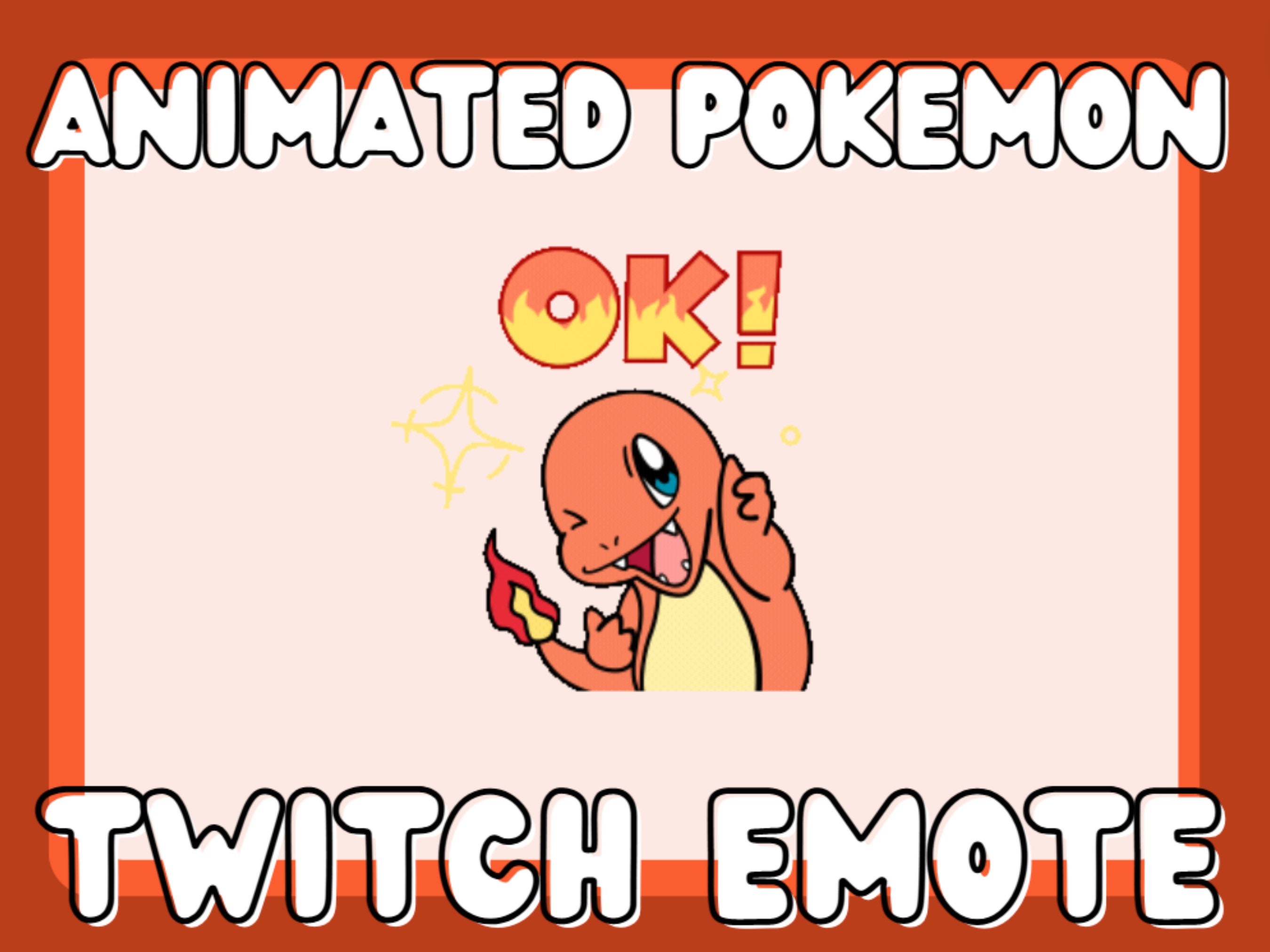 Pokemon Animated Emote, Charmander Twitch Emote, Pokemon Emotes ...