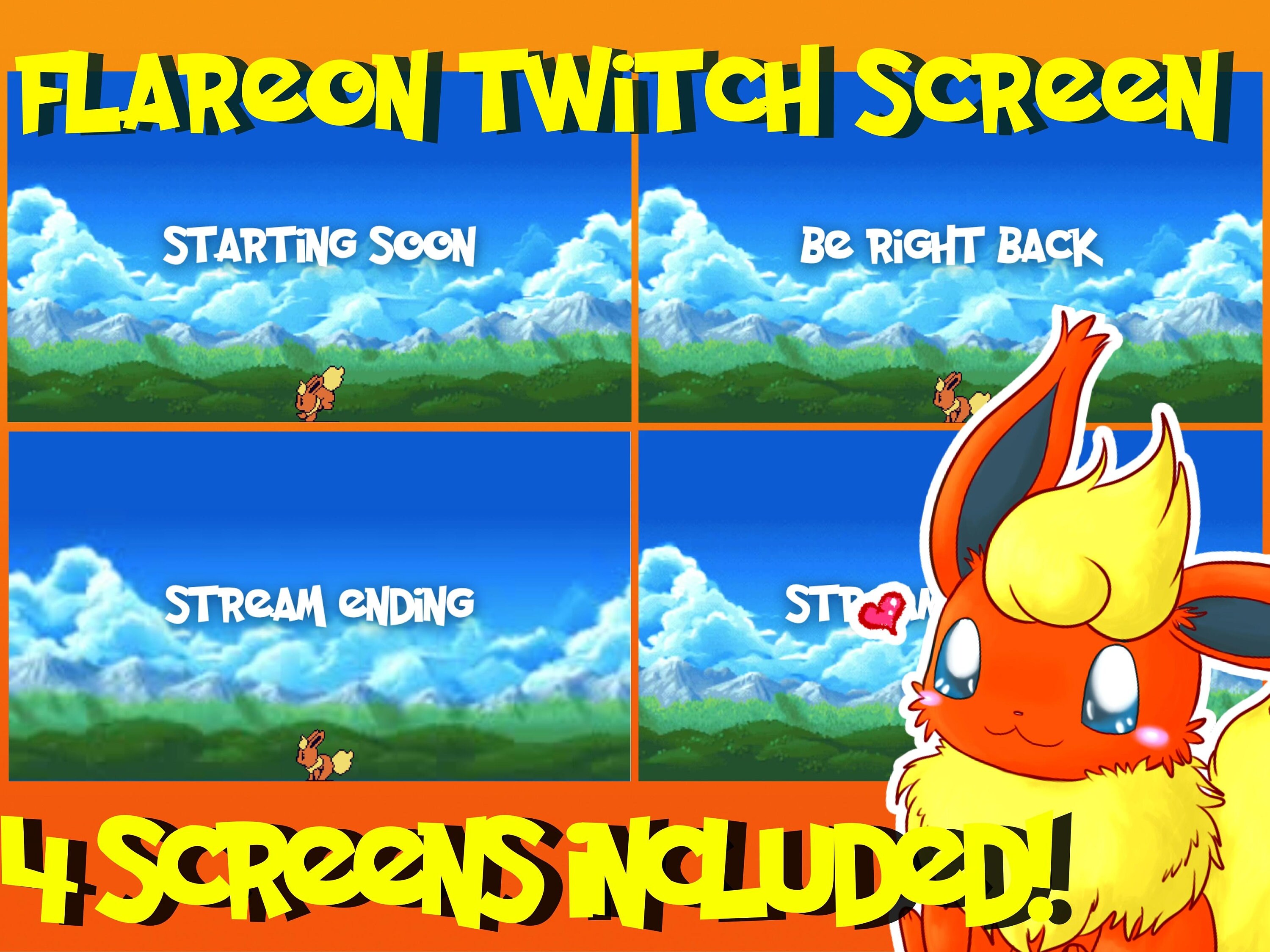 Pokemon Twitch Screens, Flareon Twitch Screens Running Pokemon Twitch ...