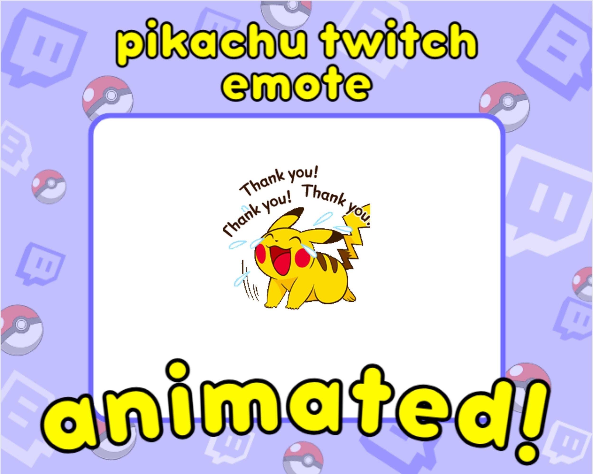 Pikachu Emotes, Pikachu Twitch Emotes, Animated Pikachu Emote, Cheap ...