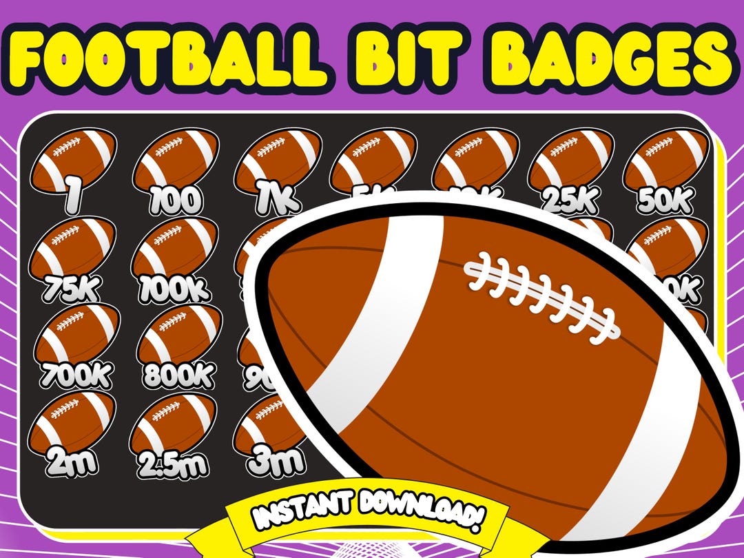 Football Bit Badges Sport Bit Badges, American Football Bit Badge ...